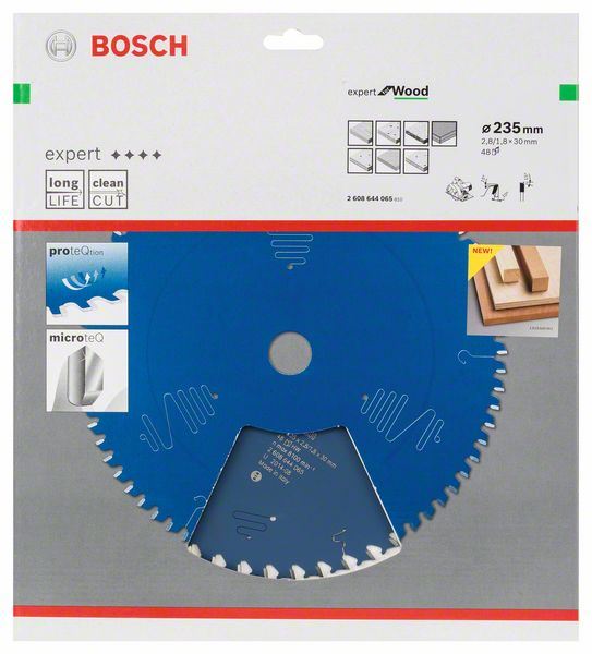 List kružne testere Expert for Wood Bosch 2608644065, 235 x 30 x 2,8 mm, 48