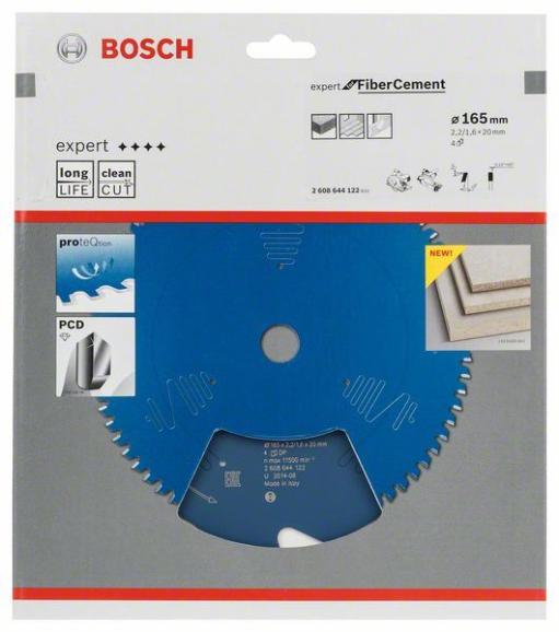 List kružne testere Expert for Fibre Cement Bosch 2608644122, 165 x 20 x 2,2 mm, 4