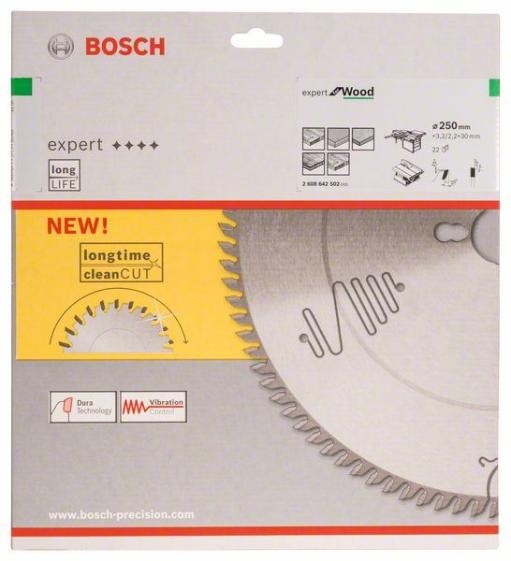 List kružne testere Expert for Wood Bosch 2608642502, 250 x 30 x 3,2 mm, 22