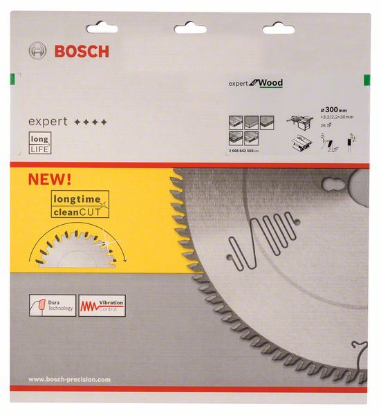 List kružne testere Expert for Wood Bosch 2608642503, 300 x 30 x 3,2 mm, 26