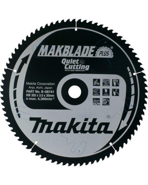 Makita List za testeru od tvrdog metala, MAKBlade Plus, sa 80 zubaca B-08741