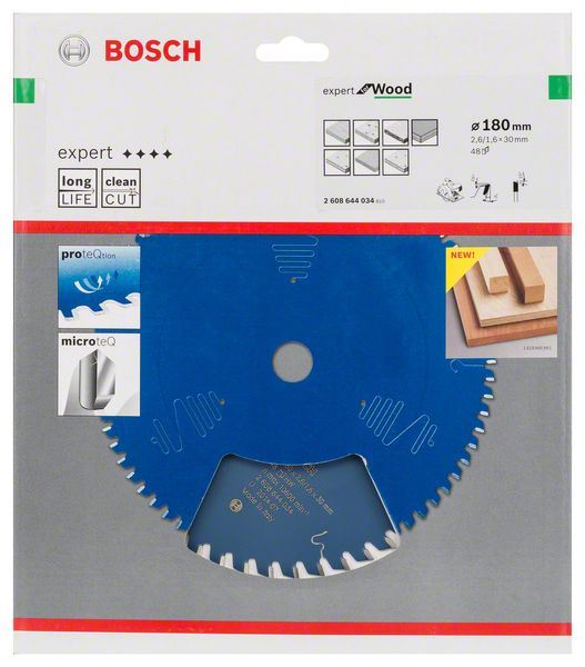List kružne testere Expert for Wood Bosch 2608644034, 180 x 30 x 2,6 mm, 48