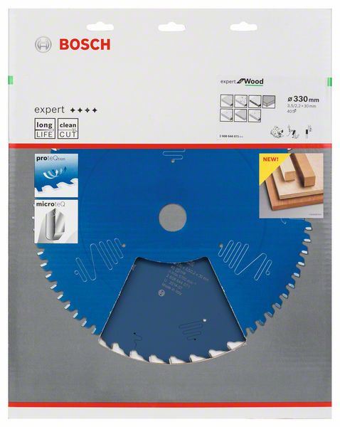 List kružne testere Expert for Wood Bosch 2608644071, 330 x 30 x 3,5 mm, 40