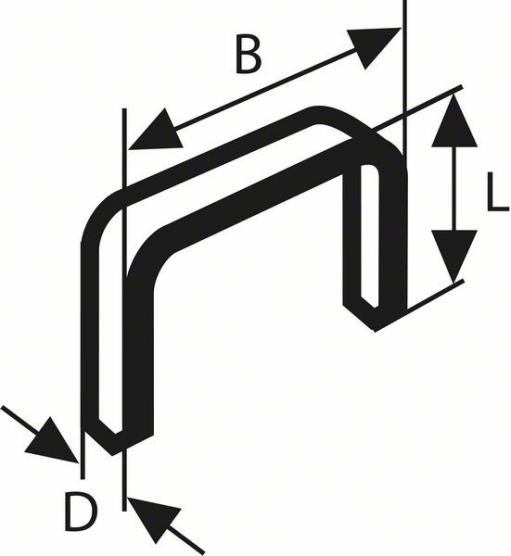 Spajalica od tanke žice tip 53 Bosch 2609200213, 11,4 x 0,74 x 14 mm