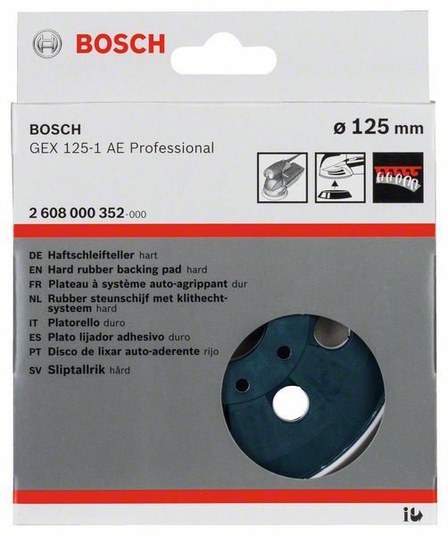 Brusni tanjir Bosch 2608000352, tvrdi, 125 mm