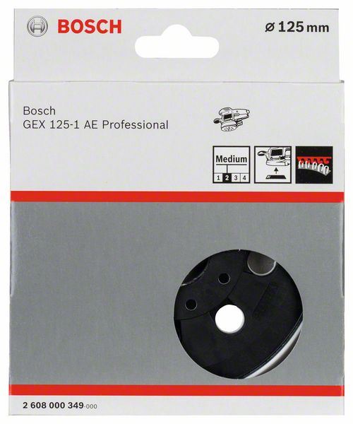 Brusni tanjir Bosch 2608000349, meki, 125 mm