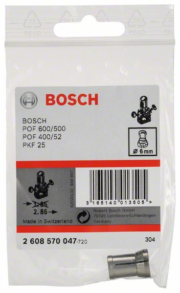 Stezna čaura bez stezne navrtke Bosch 2608570047, 6 mm