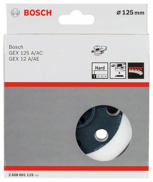 Brusni tanjir Bosch 2608601119, tvrdi, 125 mm