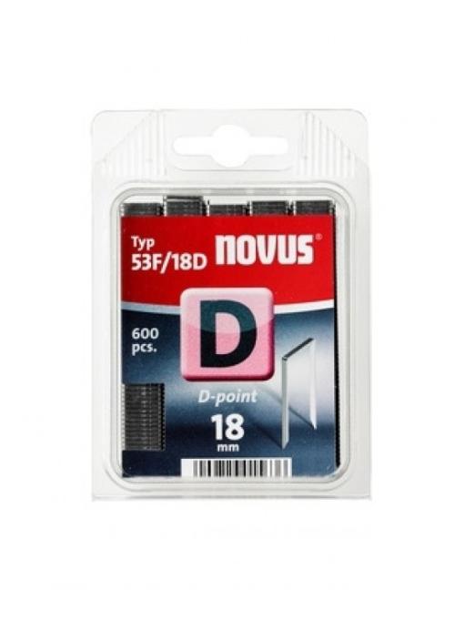 Novus Klamerice Tip D 53F/18 18mm 600 kom, 0420650