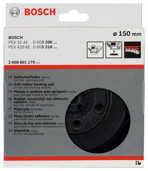 Brusni tanjir Bosch 2608601179, meki, 150 mm