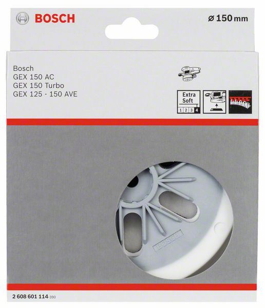 Brusni tanjir Bosch 2608601114, ekstra meki, 150 mm