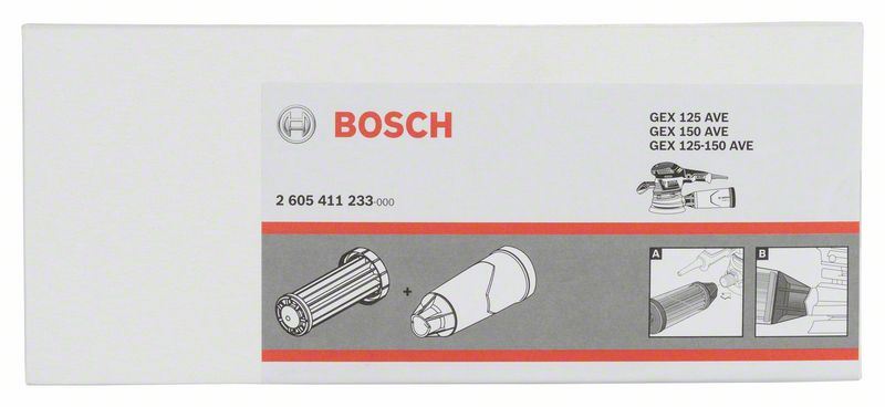 Kutija za prašinu i filter za GEX 125–150 AVE Professional Bosch 2605411233, GEX 125150 AVE