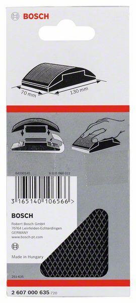Blok za ručno brušenje Bosch 2607000635, 70  x  130 mm