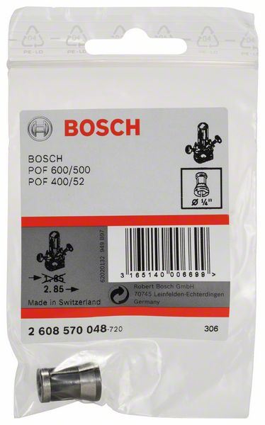 Stezna čaura bez stezne navrtke Bosch 2608570048, 1/4"