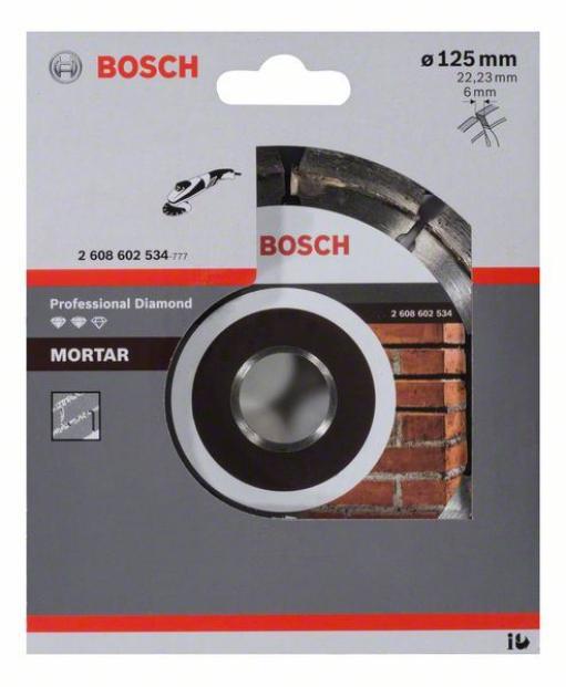 Glodalo za procepe Expert for Mortar Bosch 2608602534, 125 x 6 x 7 x 22,23 mm