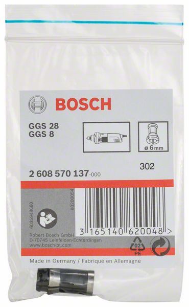 Stezna čaura bez stezne navrtke Bosch 2608570137, 6 mm