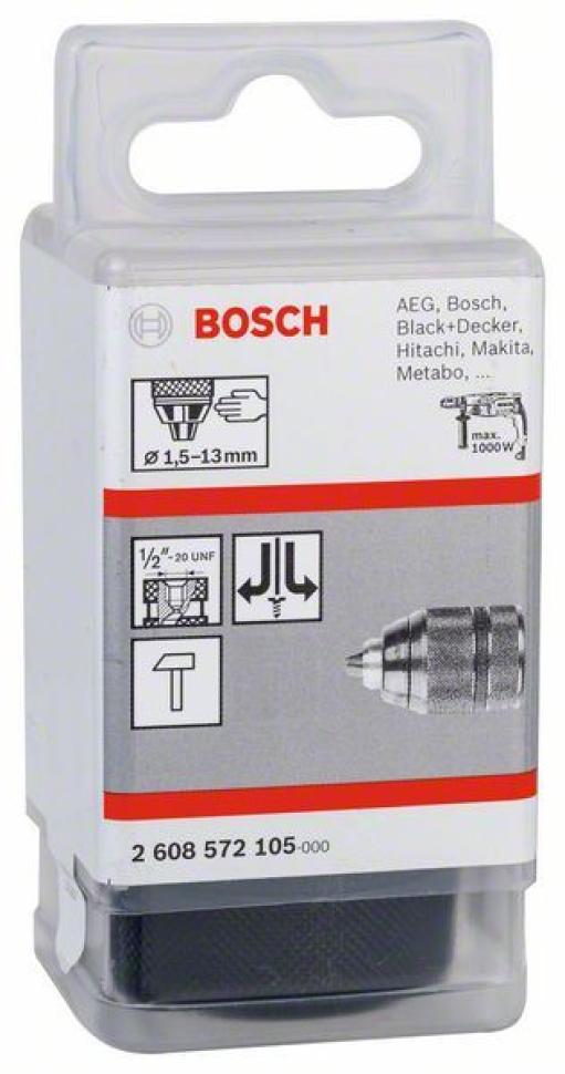 Brzostezna glava do 13 mm Bosch 2608572105, 1,5-13 mm, 1/2" - 20