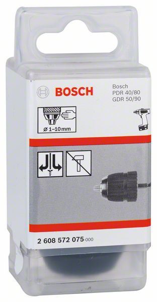 Brzostezna glava do 10 mm Bosch 2608572075, 1-10 mm, 1/4" - 6k