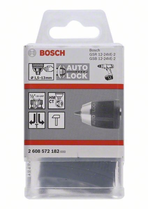 Brzostezna glava do 13 mm Bosch 2608572182, 1,5-13 mm, 1/2" - 20