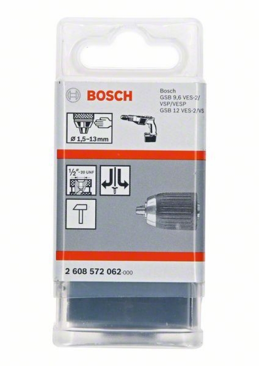 Brzostezna glava do 13 mm Bosch 2608572062, 2-13 mm, 1/2" - 20