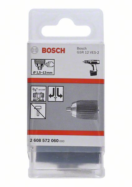 Brzostezna glava do 13 mm Bosch 2608572060, 2-13 mm, 3/8" - 24