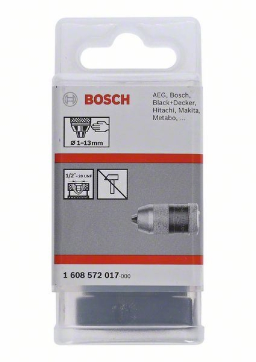 Brzostezna glava do 13 mm Bosch 1608572017, 1-13 mm, 1/2" - 23