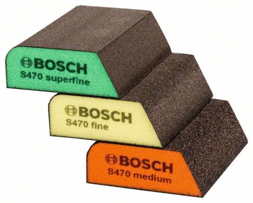 3-delni set sunđera za brušenje Bosch 2608621252, 69 x 97 x 26 mm, M, F, SF