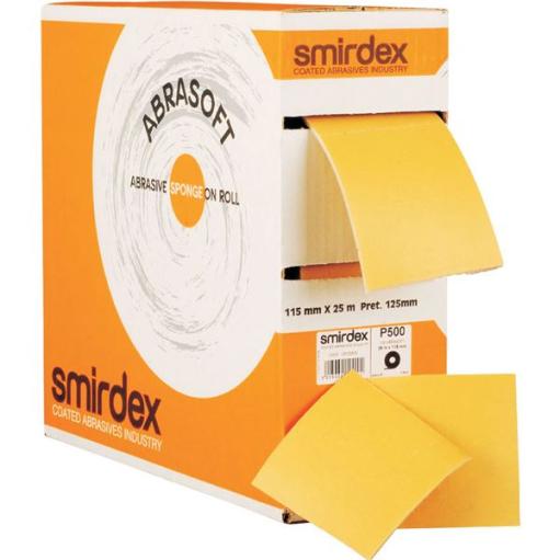 Smirdex brus.papir na sunđeru 115mm x 125m/25m,P150