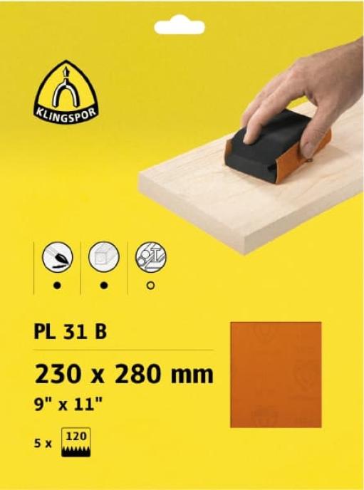 Klingspor PL 31 B D.I.Y. pakovanjima SB - Asortiman, 241780, 230 mm