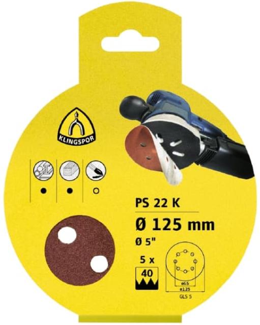 Klingspor PS 22 K D.I.Y. pakovanjima SB - Asortiman, 241611, 115 mm