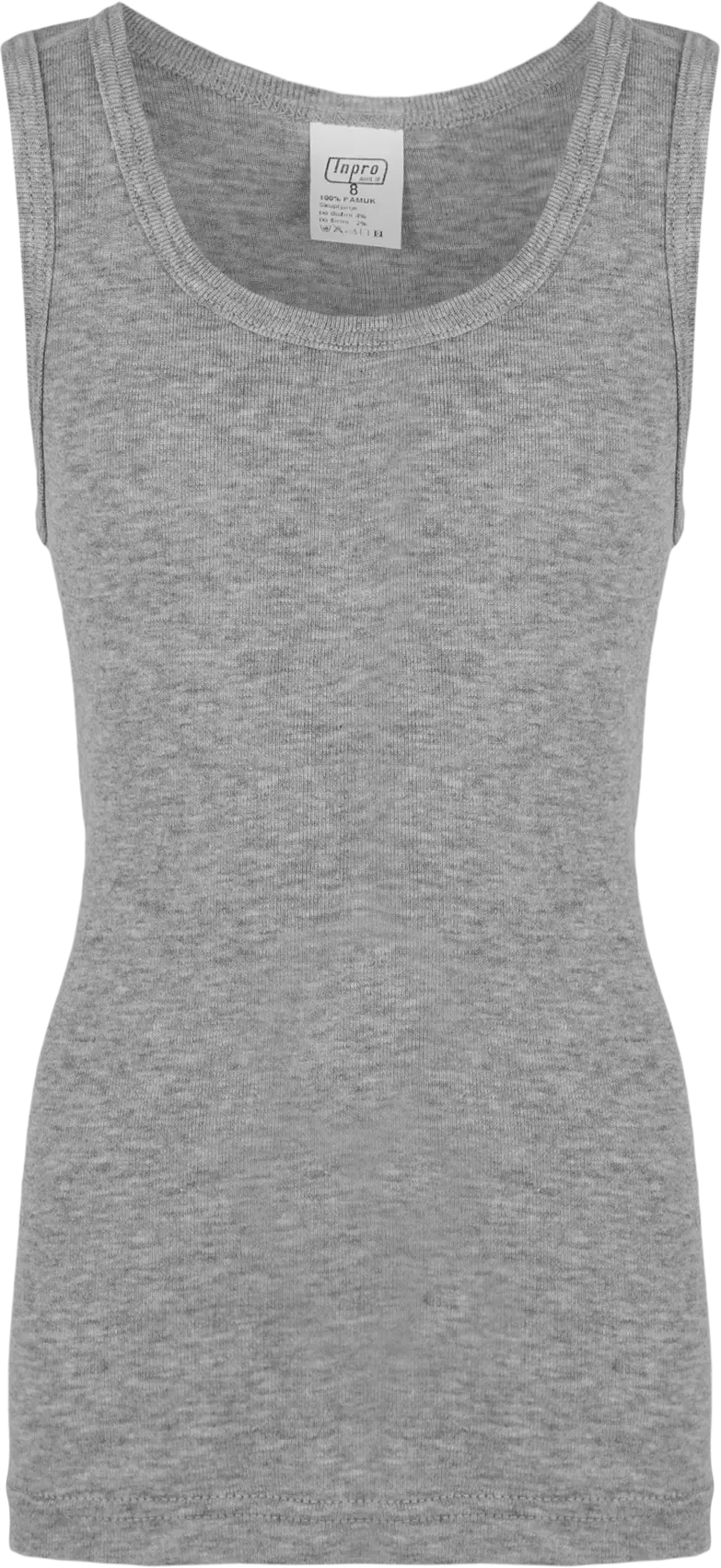 INPRO Dečija pamučna atlet majica većih veličina siva