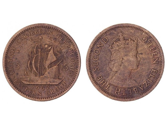 Istocni karibi 5 cents 1962