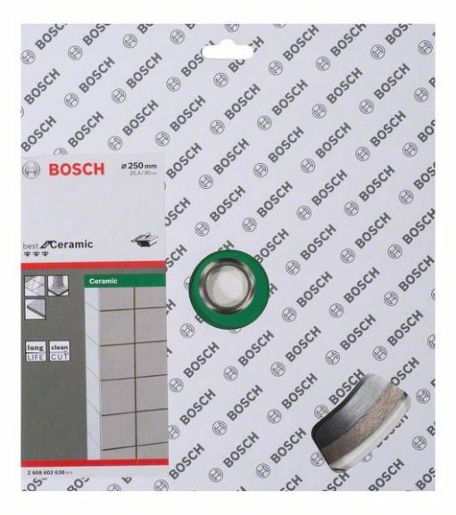 Dijamantska rezna ploča Best for Ceramic Bosch 2608602638, 250 x 30/25,40 x 2,4 x 10 mm