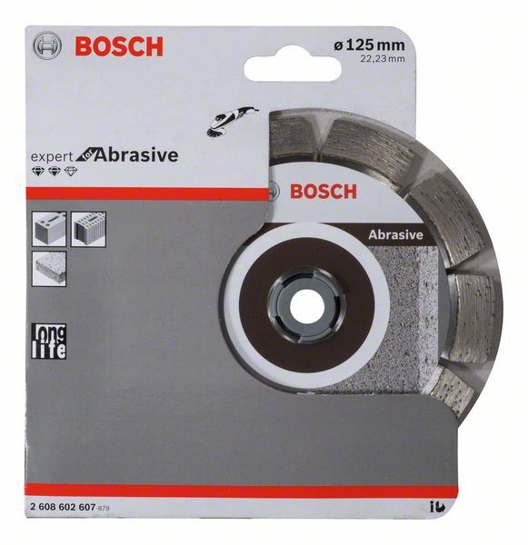 Dijamantska rezna ploča Expert for Abrasive Bosch 2608602607, 125 x 22,23 x 1,6 x 10 mm