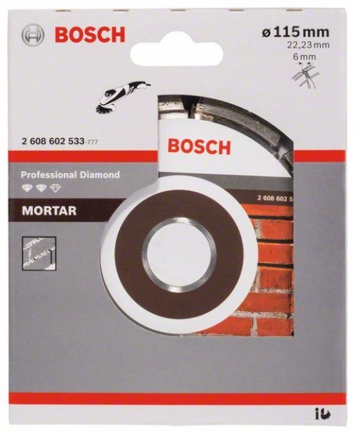 Glodalo za procepe Expert for Mortar Bosch 2608602533, 115 x 6 x 7 x 22,23 mm