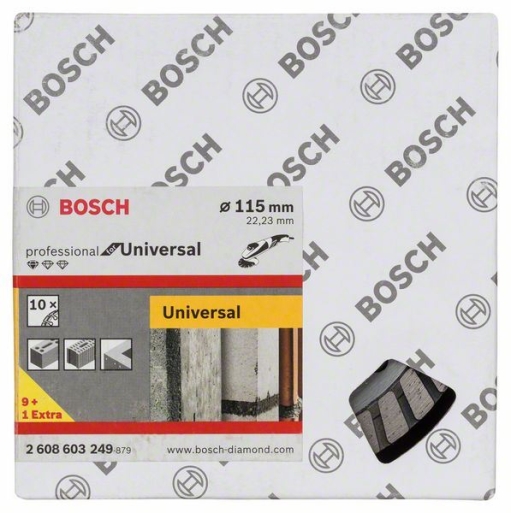 Dijamantska rezna ploča Standard for Universal Turbo Bosch 2608603249, 115 x 22,23 x 2 x 10 mm