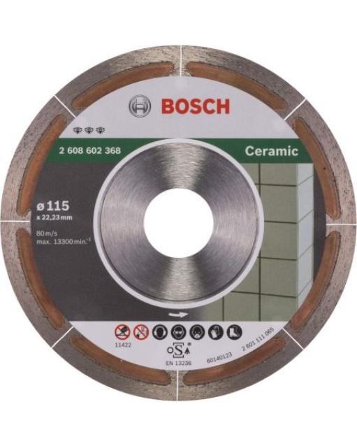 Bosch dijamantska rezna ploča Best for Ceramic Extraclean 115 x 22,23 x 1,2 x 5 mm - 2608602368