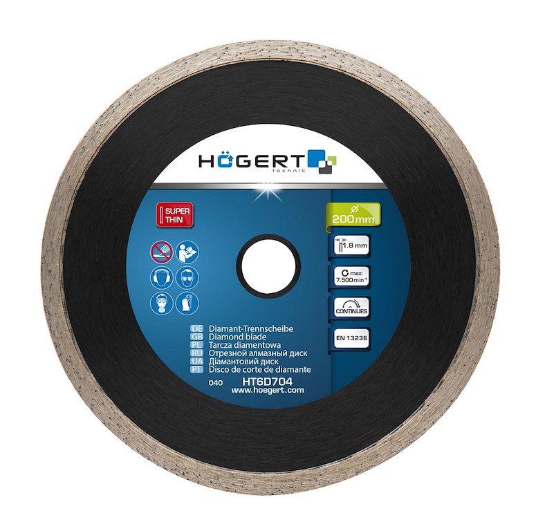 Hogert HT6D704 rezni dijamantni disk 200 mm
