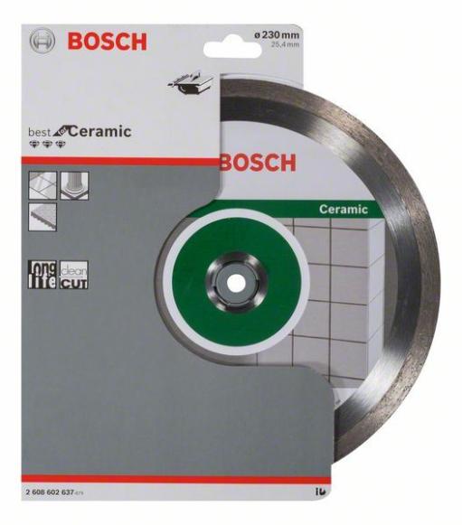 Dijamantska rezna ploča Best for Ceramic Bosch 2608602637, 230 x 25,40 x 2,4 x 10 mm