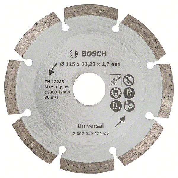 Dijamantska rezna ploča za građevinski materijal, Ø 115 mm Bosch 2607019474