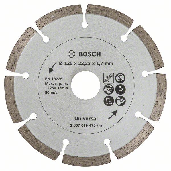 Dijamantska rezna ploča za građevinski materijal, Ø 125 mm Bosch 2607019475