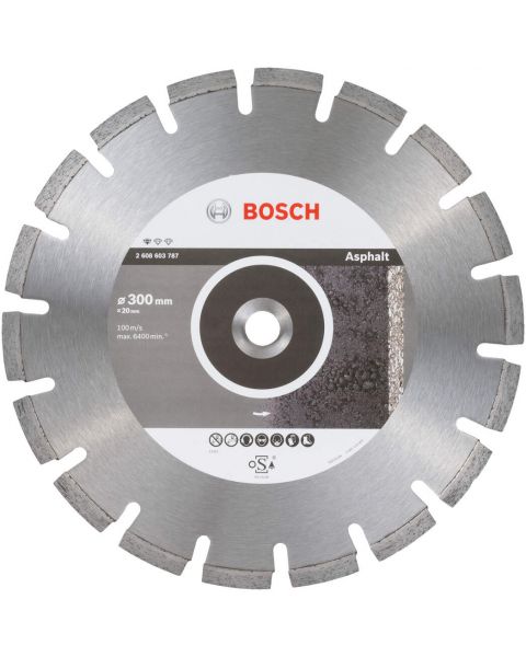 Bosch dijamantska rezna ploča Standard for Asphalt 300 x 20,00 x 2,8 x 10 mm - 2608603787