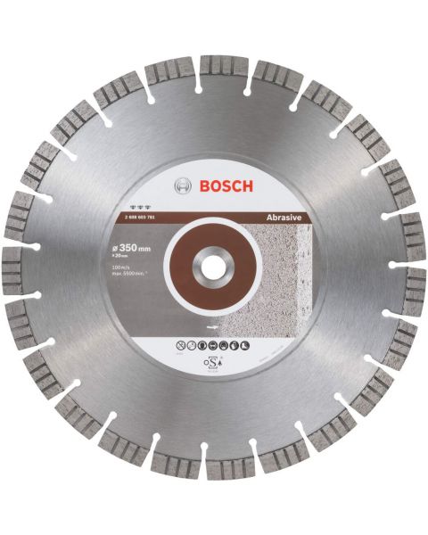 Bosch dijamantska rezna ploča za ciglu i crep Best for Abrasive 350 x 20,00 x 3,2 x 15 mm - 2608603781