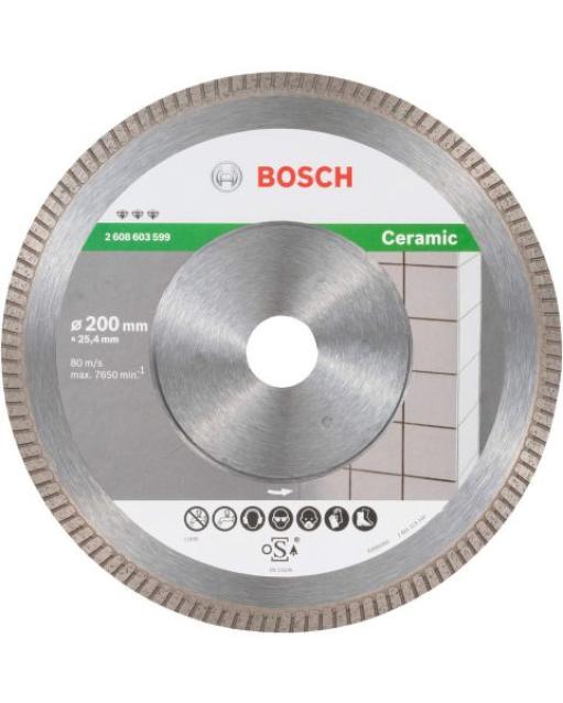 Bosch dijamantska rezna ploča Best for Ceramic Extra-Clean Turbo 200 x 25,40 x 1,8 x 7 mm - 2608603599