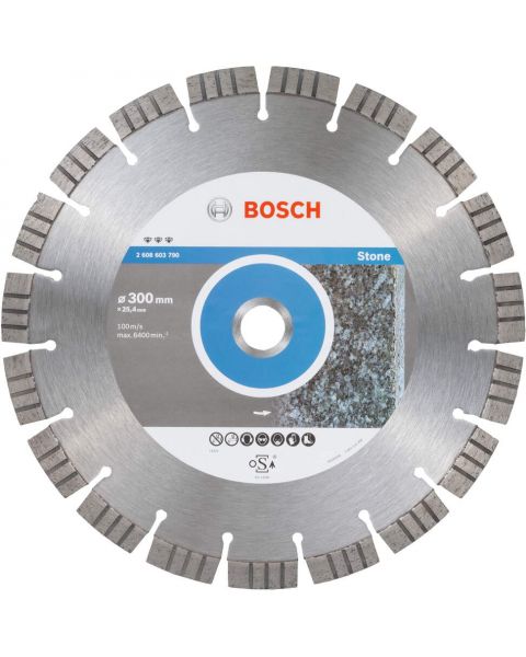 Bosch dijamantska rezna ploča Best for Stone 300 x 25,40 x 2,8 x 15 mm - 2608603790