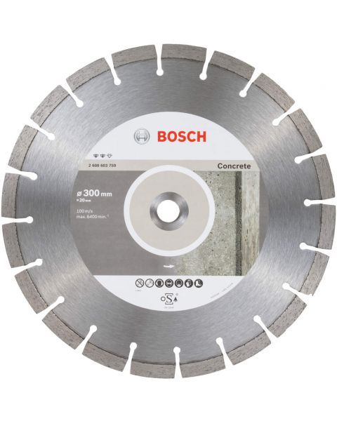 Bosch dijamantska rezna ploča za beton Expert for Concrete 300 x 20,00 x 2,8 x 12 mm - 2608603759
