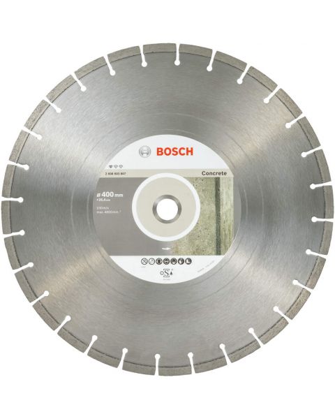 Bosch dijamantska rezna ploča za beton Standard for Concrete 400 x 25,40 x 3,2 x 10 mm - 2608603807