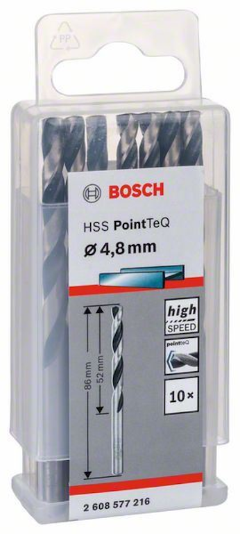 HSS spiralna burgija PointTeQ 4,8 mm Bosch 2608577216