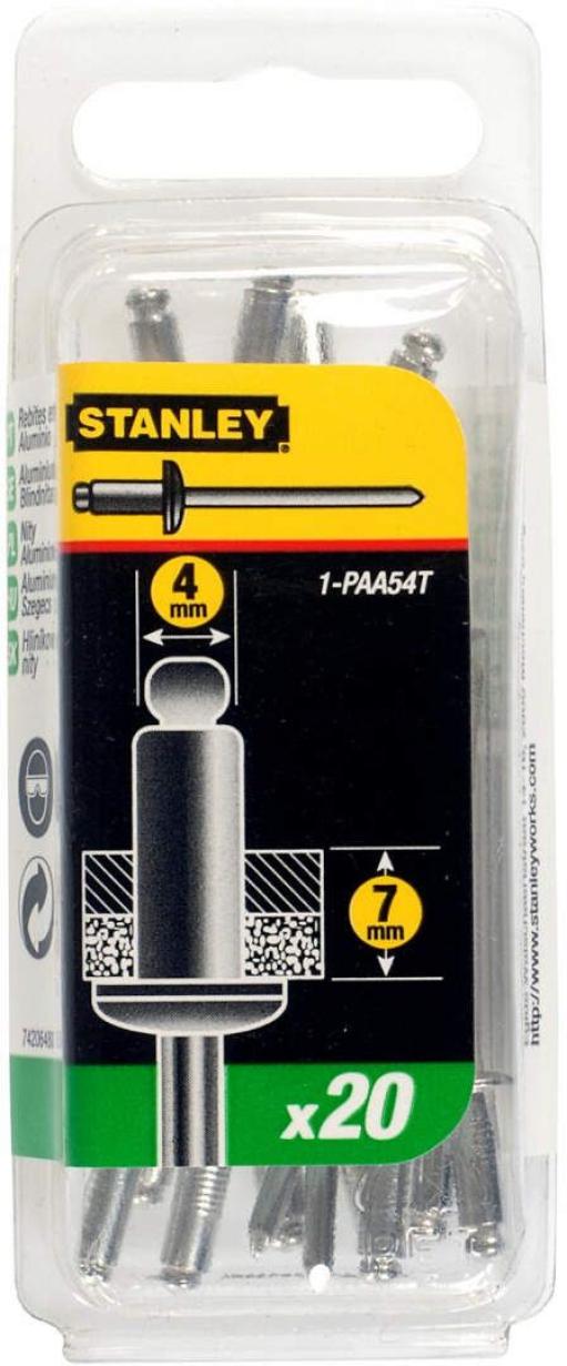 Stanley 1-PAA54T Aluminijumske nitne 4x6 mm - 20kom