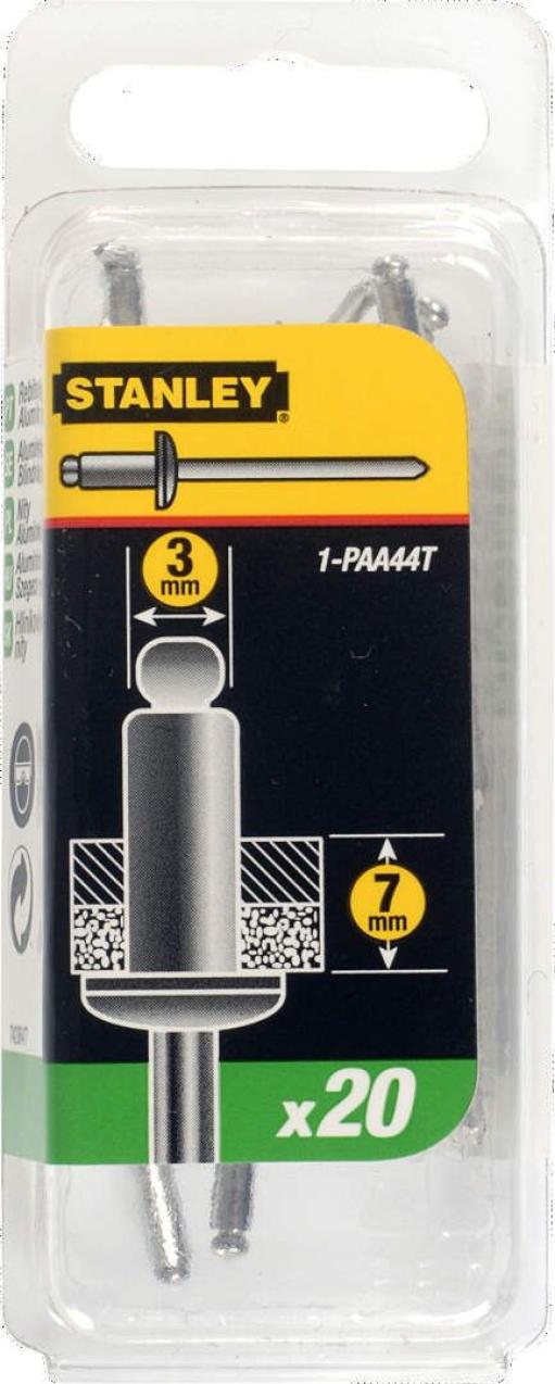 Stanley 1-PAA44T Aluminijumske nitne 3x6 mm - 20kom